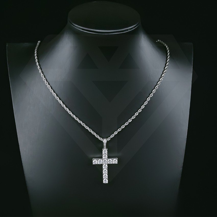 Iced Out Cross Chain - Wholesale & Custom Jewelry