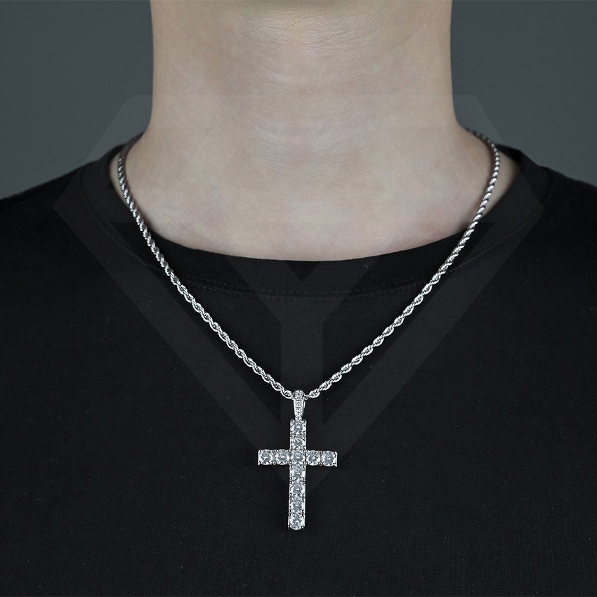 Iced Out Cross Chain - Wholesale & Custom Jewelry